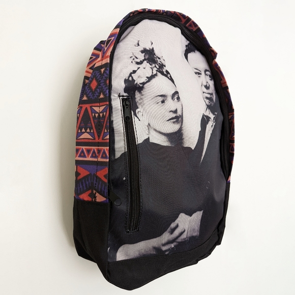 Frida Kahlo | Bags | Frida Kahlo Inspired Backpack Aztec Pattern On ...